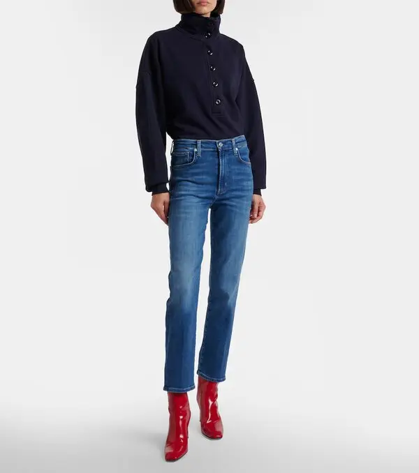 Citizens Of Humanity Caia Mid-rise Straight Jeans - Blue