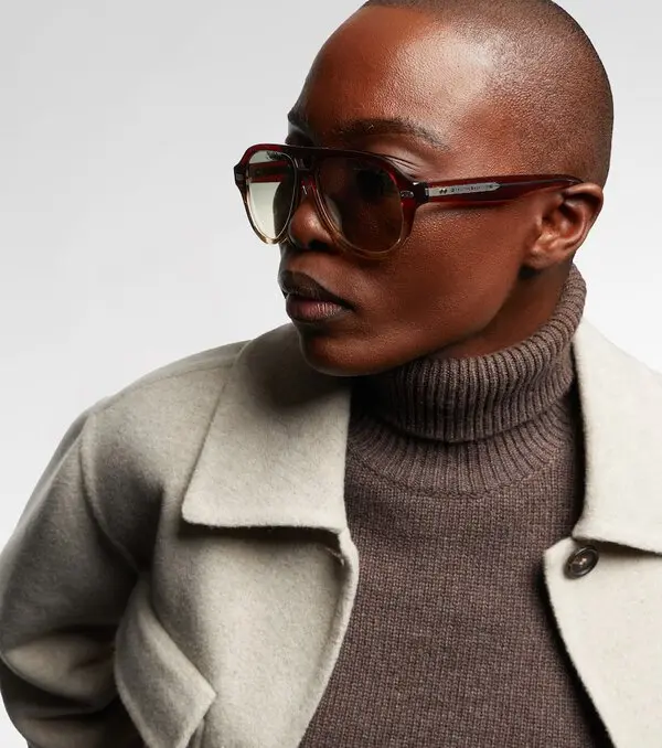 Brunello Cucinelli Aviator Sunglasses