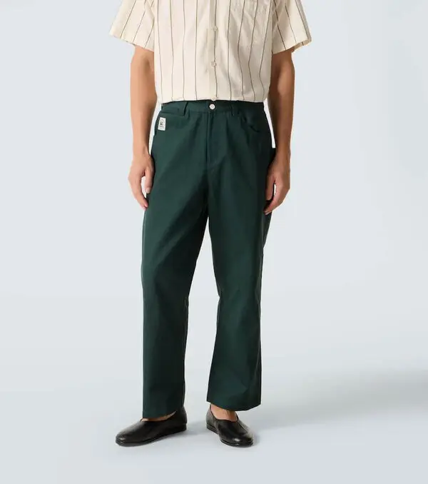 BODE Knolly Brook Cotton Twill Straight Pants