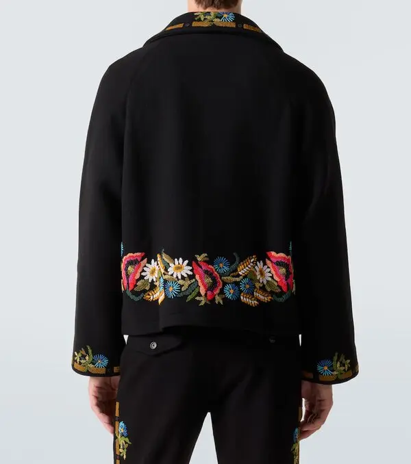 BODE Beaded Aquitaine Embellished Wool Jacket