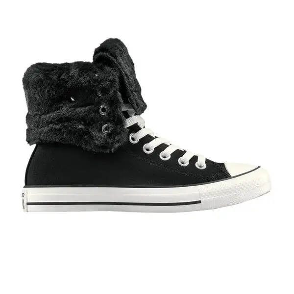CONVERSE All Star Fold Over High Top Sneakers - Black