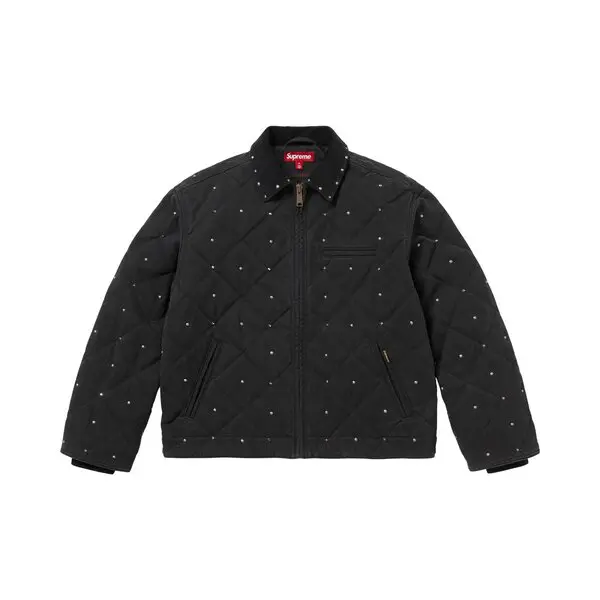 Supreme Quilted Work Jacket - Black | Editorialist