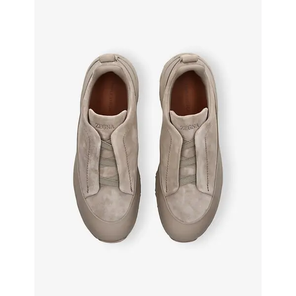Zegna Triple Stitch™ Monte Suede Sneakers - Beige