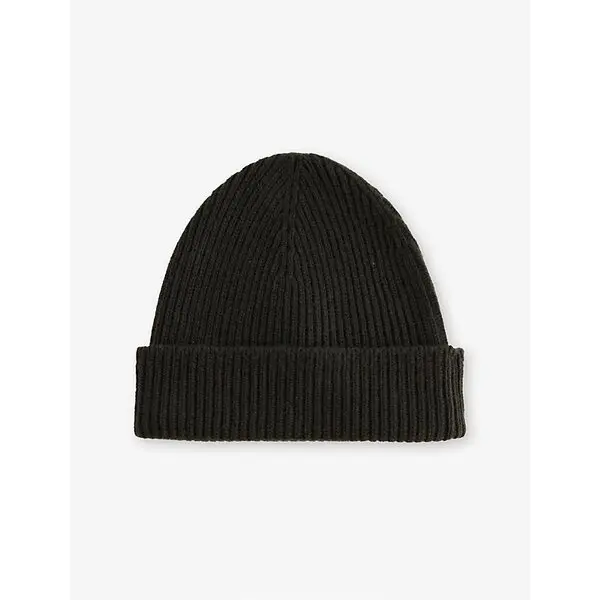 Johnstons Of Elgin Ribbed Cashmere Beanie - Iron