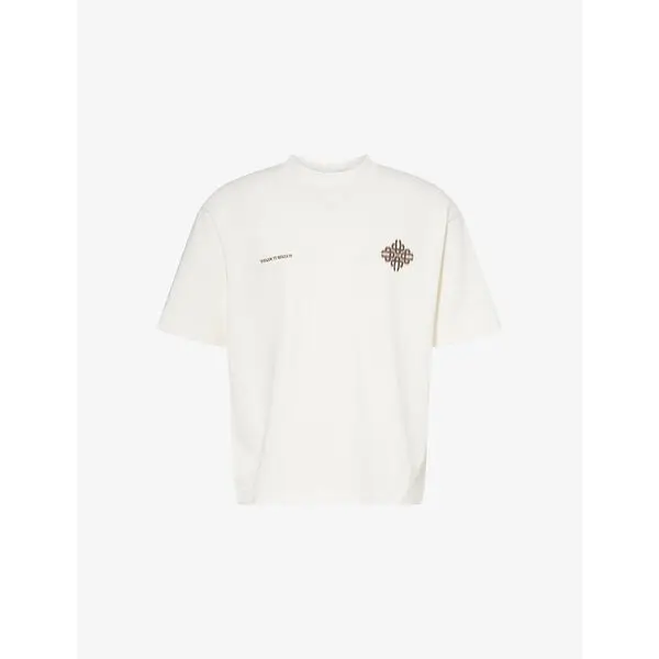 THE COUTURE CLUB Motion Blurred Emblem Short-sleeve Cotton T-shirt - Offwhite