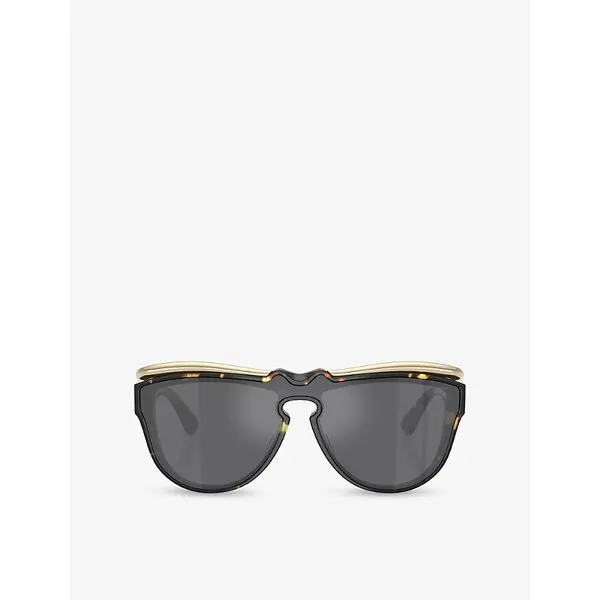 Burberry Pilot-frame Metal Sunglasses - Brown