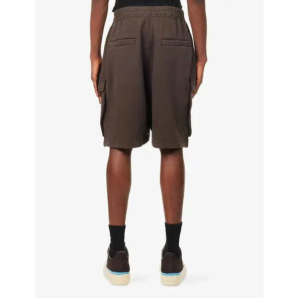 Rick Owens Cargobela Drawstring Cotton-jersey Shorts