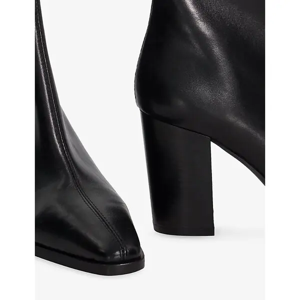 DUNE Leather Heeled Ankle Boots