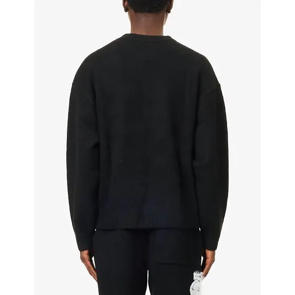 THE COUTURE CLUB Fluffy Emblem Knitted Jumper