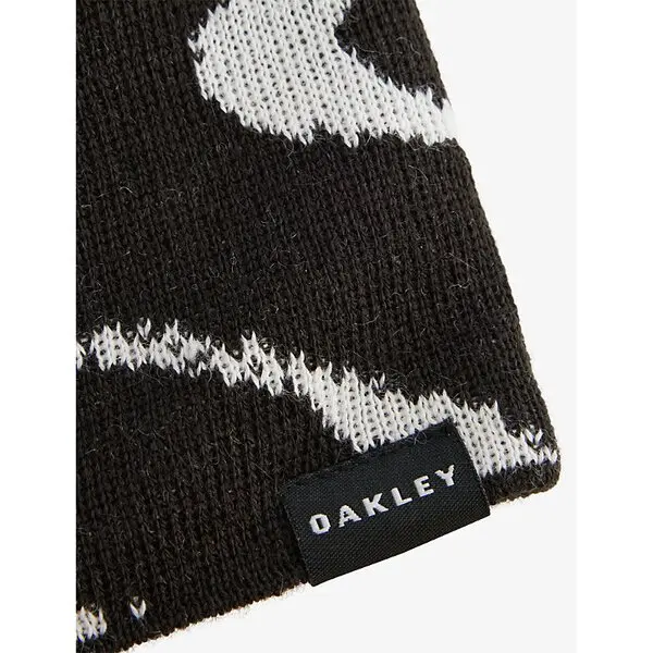 Oakley Ellipse Graphic Knitted Beanie - Black/white