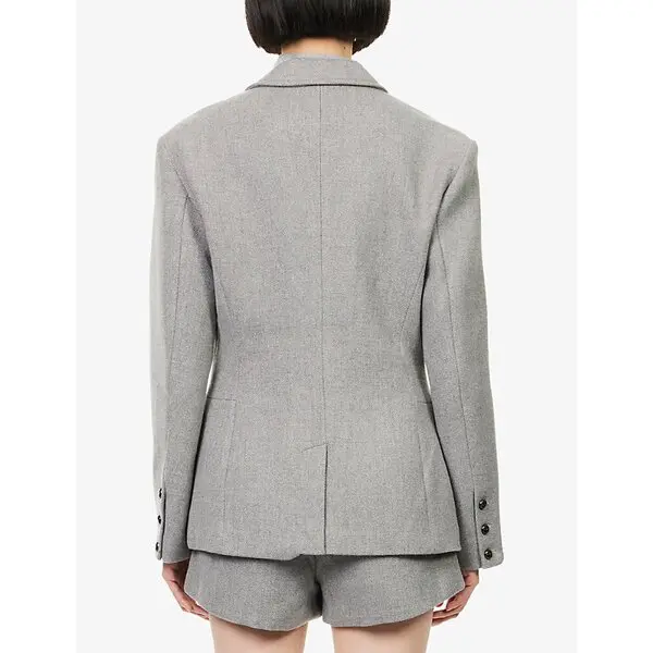 THE COUTURE CLUB Herringbone Knitted Blazer