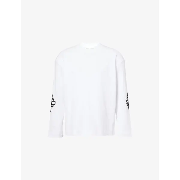 THE COUTURE CLUB Emblem Brushed Knitted Jumper - Offwhite
