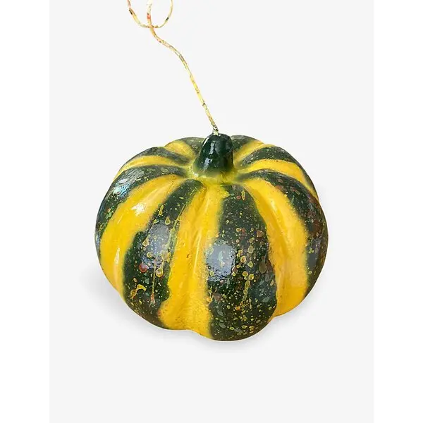 INTRONA Green Pumpkin Candle 15cm
