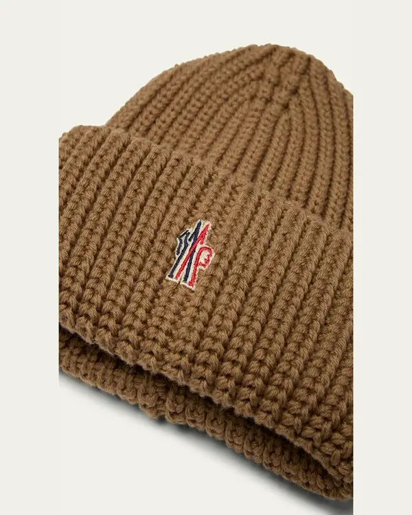 Moncler Rib-knit Wool Beanie