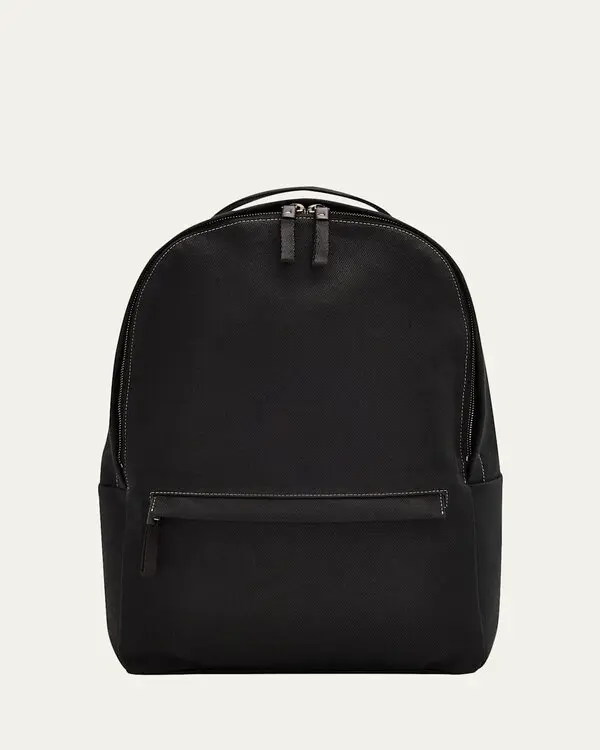 THE ROW Sisal Canvas Backpack - Black Ans