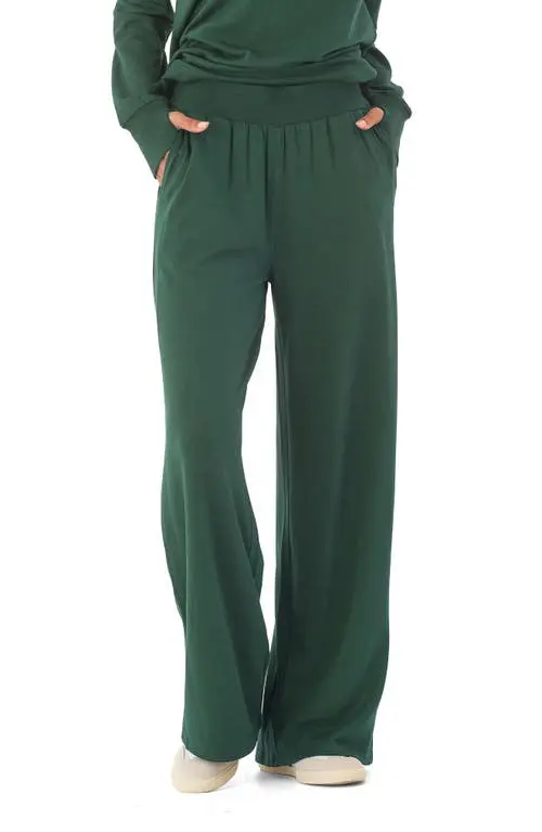 THREADS 4 THOUGHT Esmeralda Feather Wide Leg Trousers - Alpine