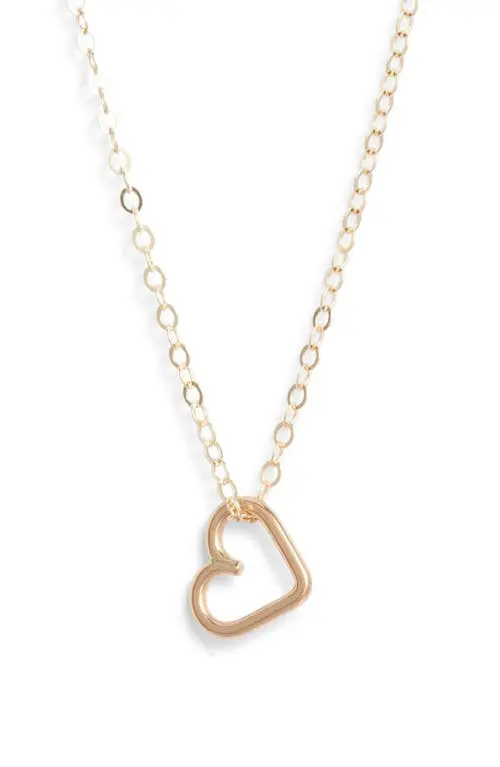 NASHELLE Mini Heart Pendant Necklace - Gold Fill