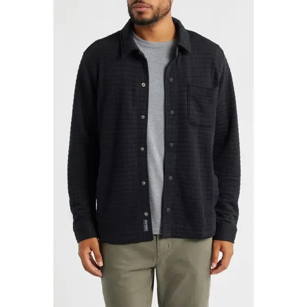 FREE FLY Downvalley Quilted Overshirt - Black