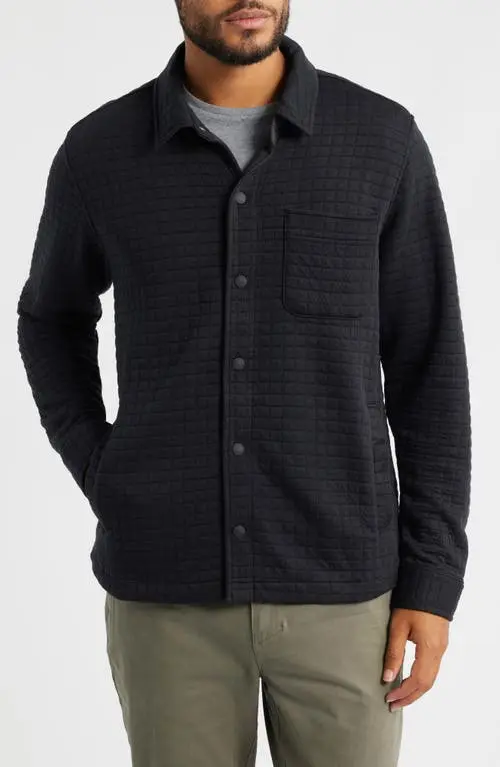 FREE FLY Downvalley Quilted Overshirt - Black