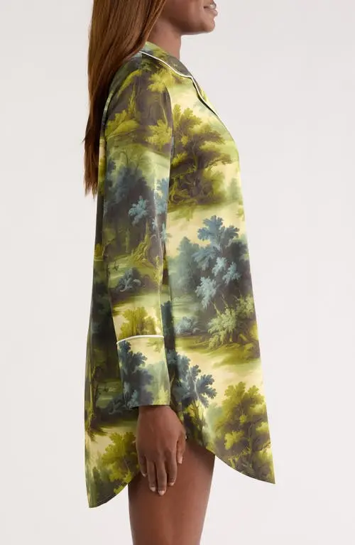 KILO BRAVA Printed Long Sleeve Sleep Shirt