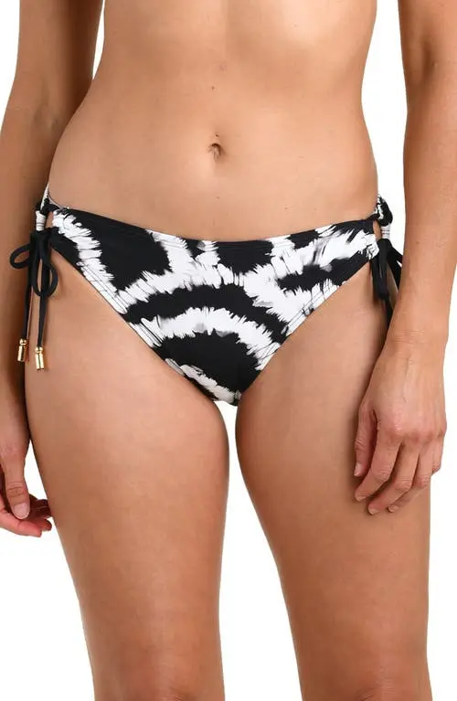 La Blanca Shadows Adjustable Loop Bikini Bottoms - Black