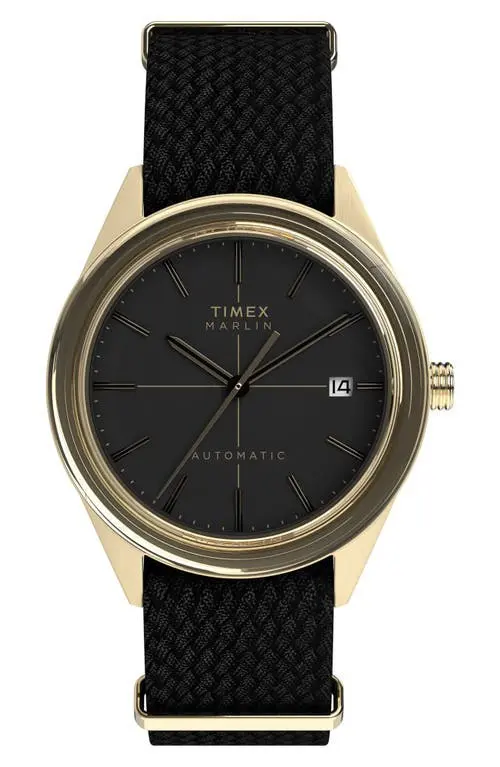 TIMEX® Marlin® Jet Automatic Strap Watch - Gold