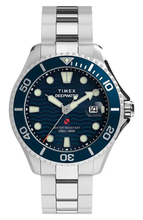 TIMEX® Deepwater Meridian Bracelet Watch - Blue