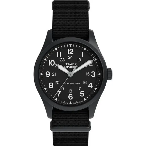 Timex® Expedition® North Field Post Solar Strap Watch - Black