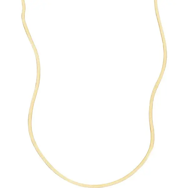 MADE BY MARY Thin Hera Chain Necklace - Gold Plated