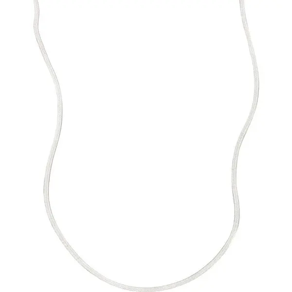 MADE BY MARY Thin Hera Chain Necklace - Silver