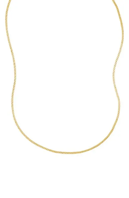 MADE BY MARY Serpentine Chain Necklace - Gold Filled