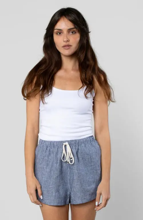 LEISURE LAB Malibu Linen Short - Harbor