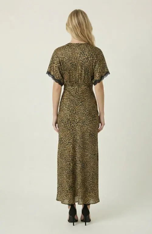 MODENAIRE Lace-trim Maxi Dress