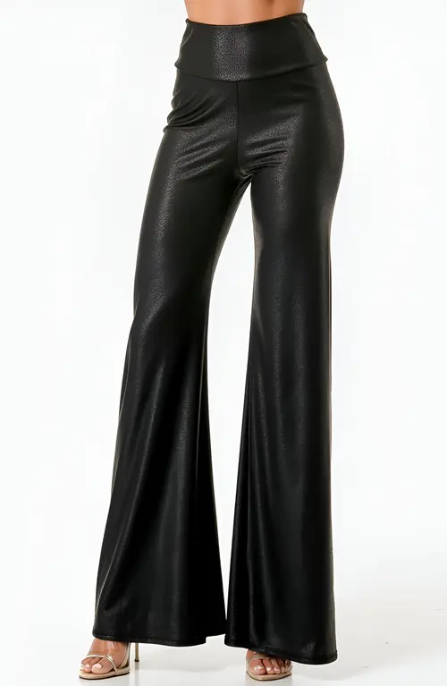 MODENAIRE High-waist Flared Leg Pants