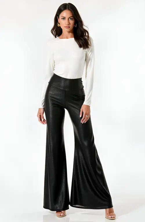 MODENAIRE High-waist Flared Leg Pants