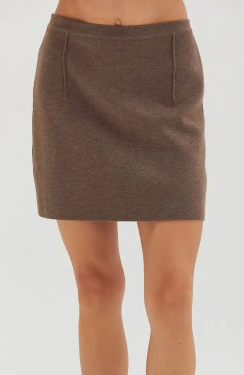 CRESCENT Jacquard Knit Mini Skirt