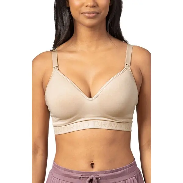 KINDRED BRAVELY Contour Hands-free Pumping & Nursing Bra - Beige