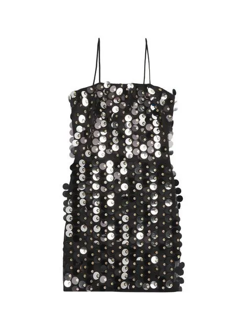 THEME Davie Disco Sequin Dress
