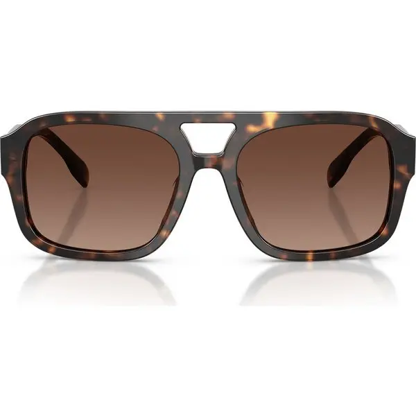 Tory Burch 55mm Polarized Gradient Pilot Sunglasses