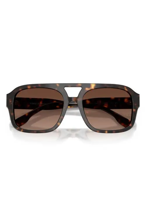 Tory Burch 55mm Polarized Gradient Pilot Sunglasses