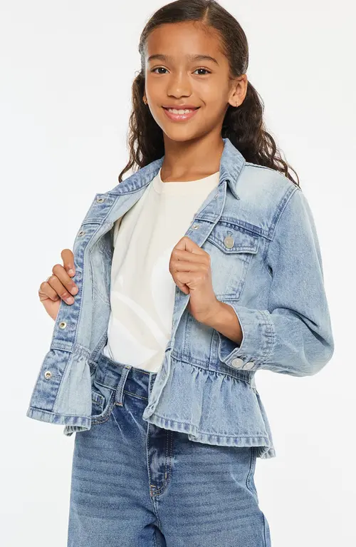 KANCAN Peplum Denim Jacket