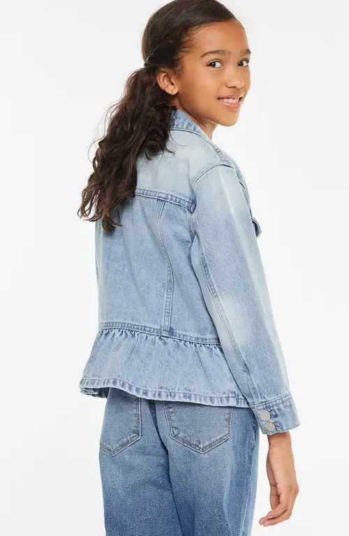 KANCAN Peplum Denim Jacket