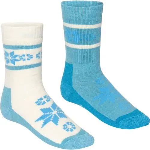 Kari Traa Rusa Wool Crew Socks 2-pack - Ocean