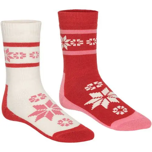 Kari Traa Rusa Wool Crew Socks 2-pack - Salsa