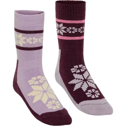 Kari Traa Rusa Wool Crew Socks 2-pack - Wine