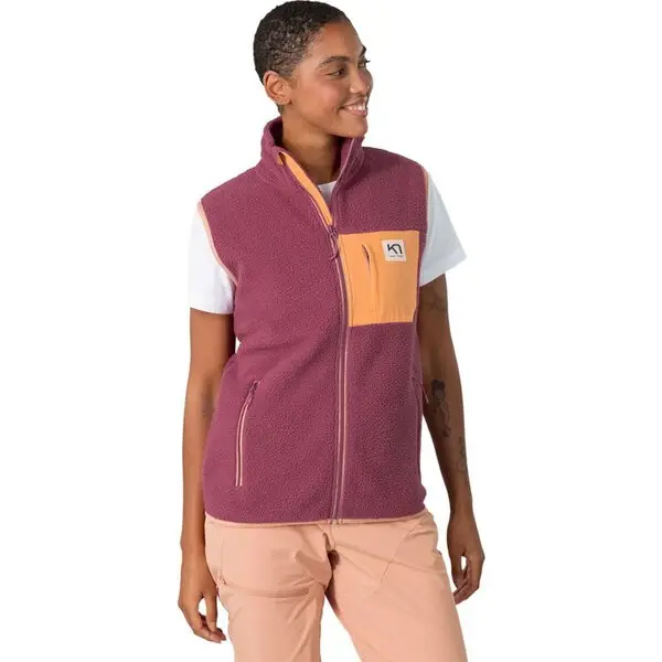 Kari Traa Rothe Fleece Vest - Plum