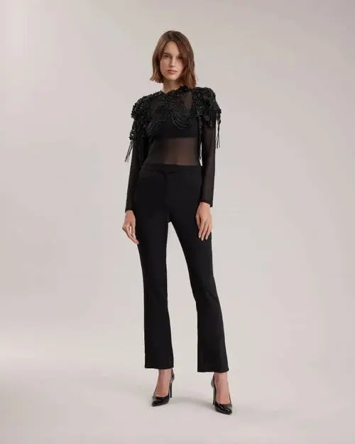 Anne Fontaine Vladama Crepe Trousers
