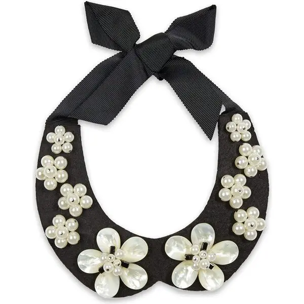 Anne Fontaine Fabric Collar - Black/white