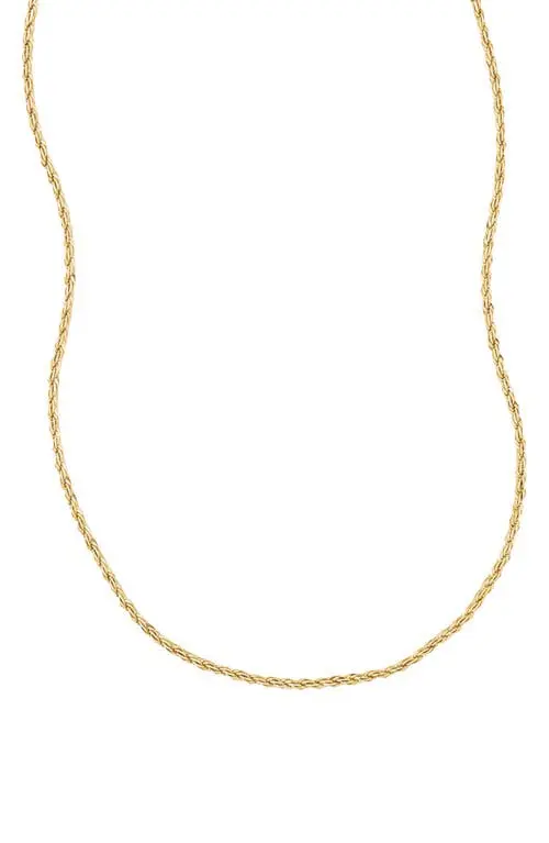 MADE BY MARY French Rope Chain Necklace - Gold Filled