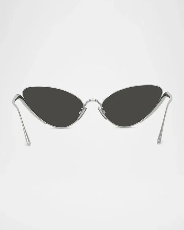 Loewe Signature 59mm Cat-eye Sunglasses - Silver